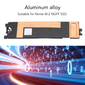 SSD Heat Sink Cover, Made of Aluminum Alloy Long Life and High Practicality for Replacement Suitable for XPs 15 9500 9510 9520 Suitable for NVME M.2 NGFF SSD