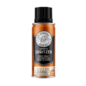 18.21 man made men’s spirits spritzer noble oud, 3.4 oz. - long-lasting all over body spray with masculine aromatics - gifts for him