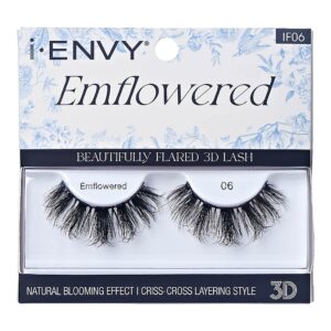 ienvy emflowered natural blooming effect fake eyelashes flared 3d false lashes (06)