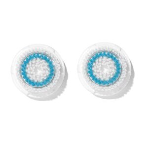 brush head replacements compatible with clarisonic mia 1, mia 2, mia fit, alpha fit, smart profile uplift and alpha fit, 2 pack(deep pore)