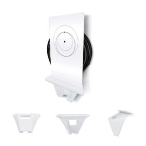 sinkaa starlink wall mount, star link internet kit satellite brackets abs wall mount router holder protection for starlink mesh router v2 mesh router