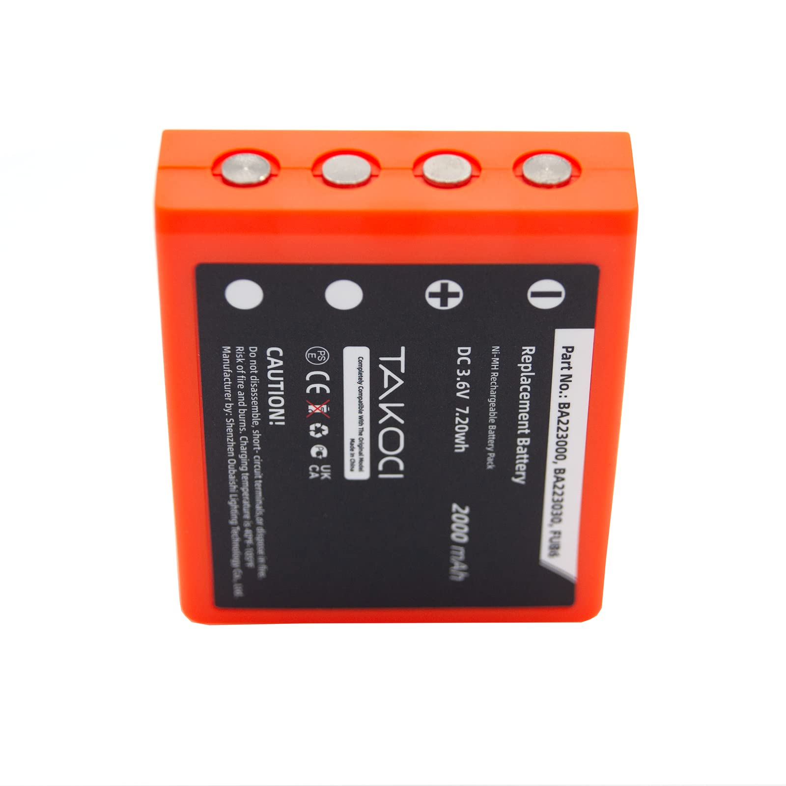 Youejoeq BA223000, BA223030,FUB6 Battery Replacement for HBC Radiomatic Quadrix, Micron 4, 5, 6, 7,Vector Pro, Keynote 2000mAh Battery Replacement BA223000, BA223030, FUB6 Remote Control Transmitter