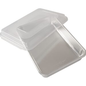 Nordic Ware Half Sheet Cover and Natural Aluminum Commercial Cake Pan with Lid