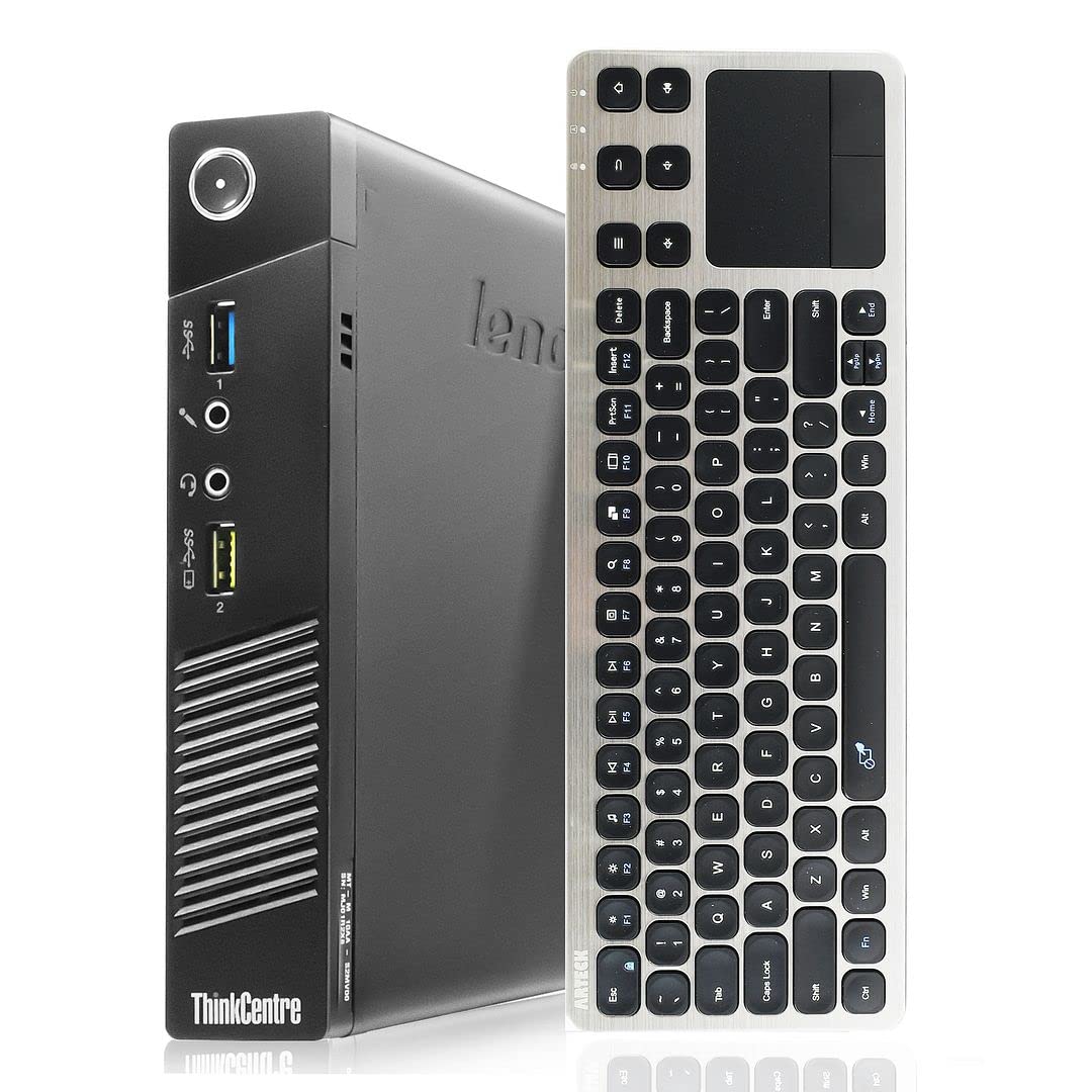 Lenovo Micro Desktop Computer Thinkcentre M93p Mini Business PC,Intel Quad Core i7,16GB RAM,512GB SSD,Wireless HTPC Keyboard,Windows 10 Pro(Renewed)