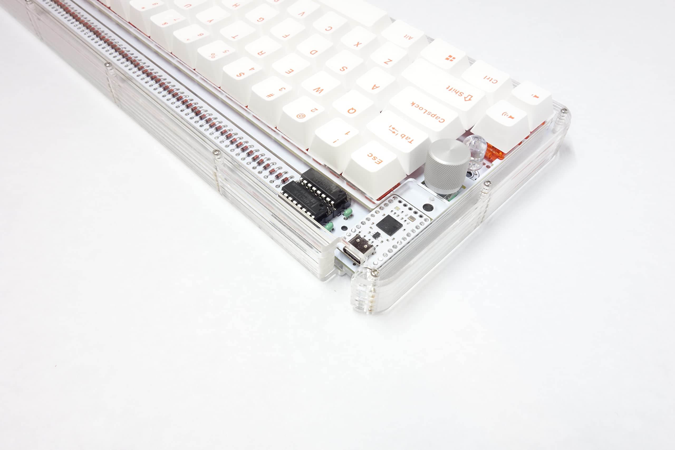 nullbits Stacked Acrylic Case for Nibble 65% Keyboard Kit