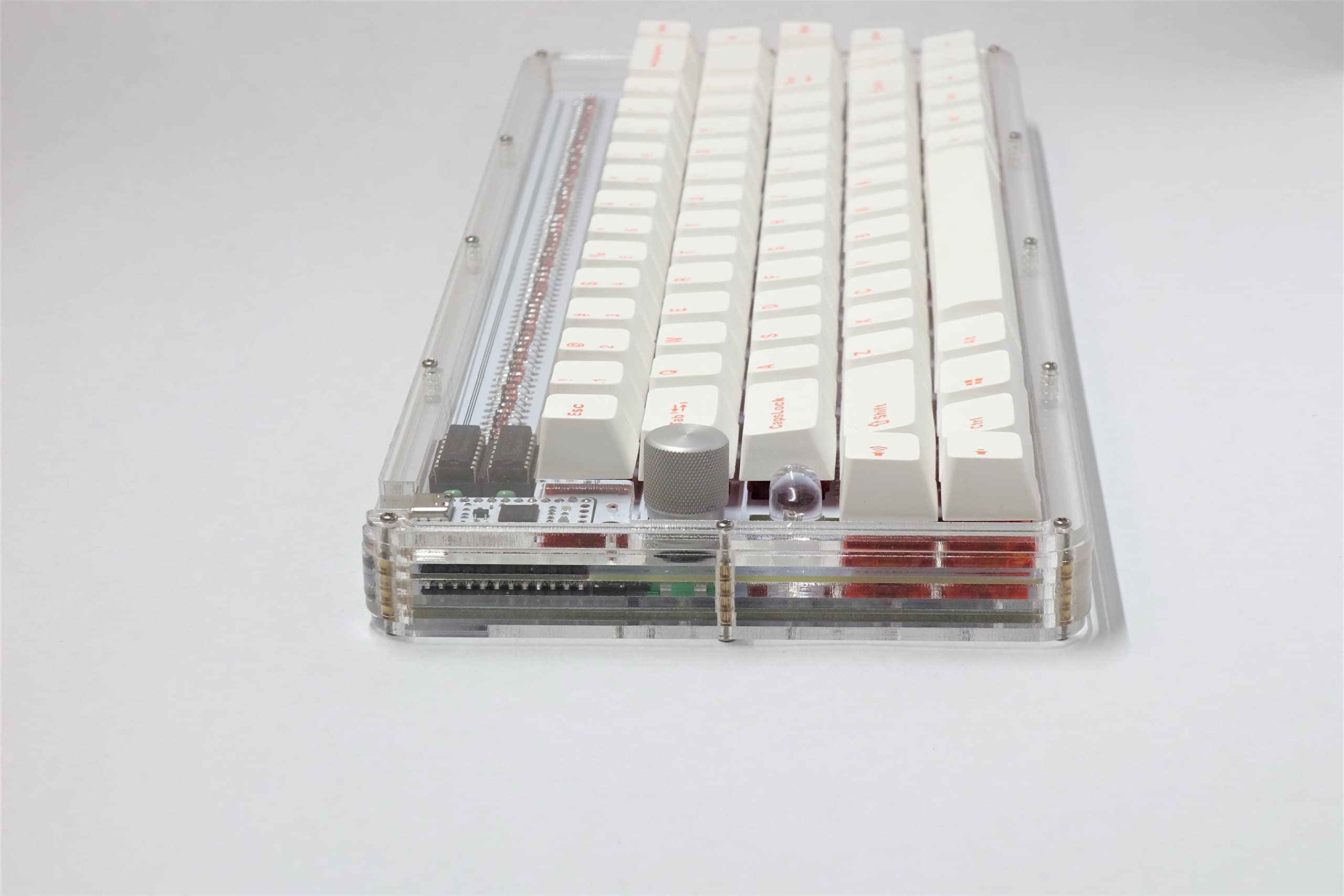 nullbits Stacked Acrylic Case for Nibble 65% Keyboard Kit