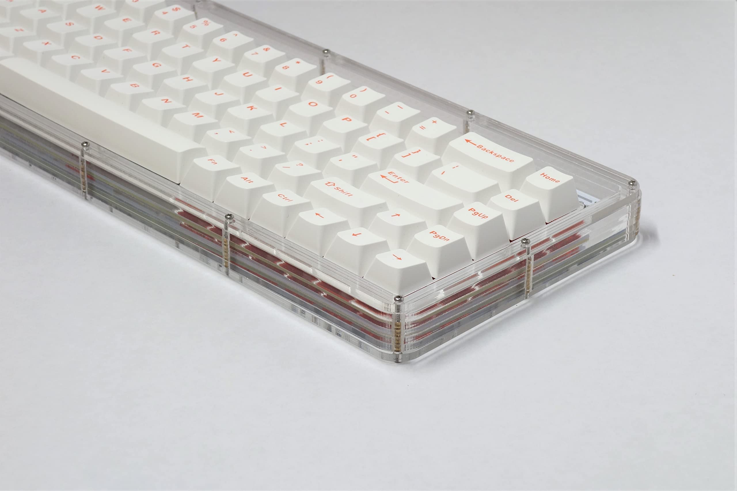 nullbits Stacked Acrylic Case for Nibble 65% Keyboard Kit