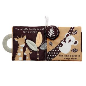 Lambs & Ivy Jungle Story Developmental Soft Book & Lion Plush Toy Gift Set