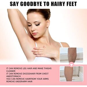 Nuttybuzzy Gentle Beeswax Mousse for Non-Irritating Moisturizing Hair Removal - Depilatory Spray Foam for Legs, Underarms & Body (100ML, 2Pcs)