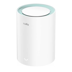 cudy ac1200 gigabit whole mesh wifi system, dual band, wifi extender, high gain antennas, vpn, cloudflare, connect up to 100 devices, m1300 1-pack