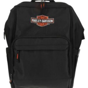 Harley-Davidson Embroidered Bar & Shield Diaper Canvas Backpack - Black