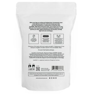 Aromasong Tea Tree Foot Soak with Dead Sea Foot Soaking Salts - Pedicure Foot Soak for Dry Cracked Feet - Athlete's Foot Soak Callus Remover Soothes Sore Feet - Eliminates Odor - Made In USA