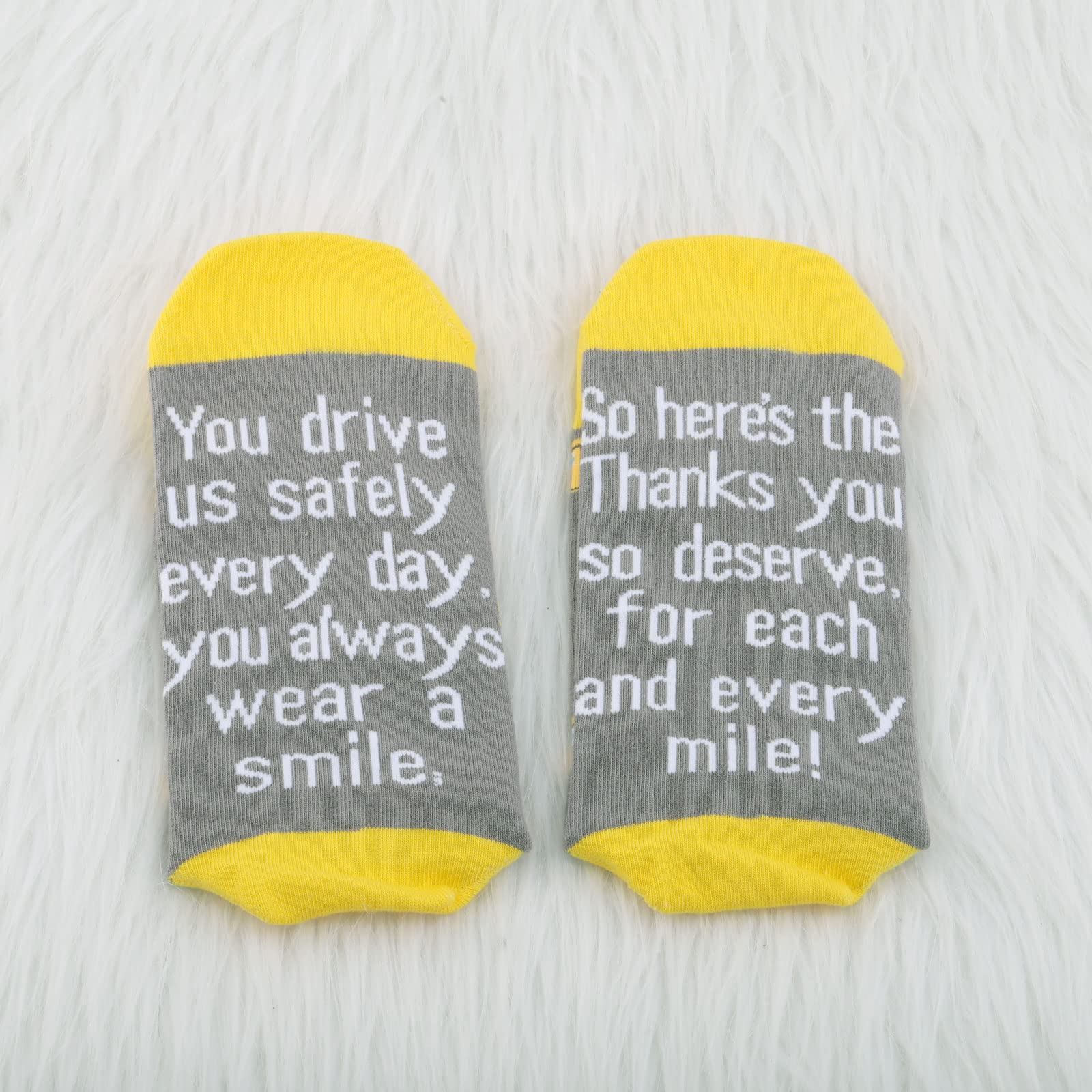 MBMSO 2 Pair School Bus Driver Socks School Bus Driver Appreciation Gifts Thank You Gifts School Bus Monitor Gifts Bus Driver Socks (2 Pair School Bus Driver Socks)