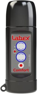 labex comfort electrolarynx, electronic speaking device for laryngectomees, artificial larynx by labex (extended functionality & two adjustable talk buttons) (black)