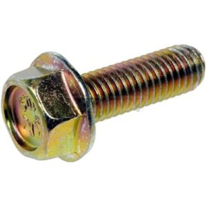 flanged hex head cap screw | class 10.9 | m8 | 1.25 x 25mm | gold | steel