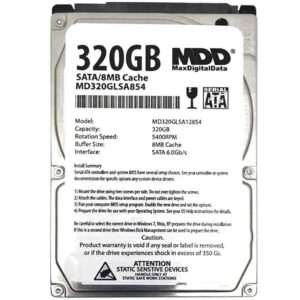 MDD 320GB 8MB Cache 5400RPM SATA 6.0Gb/s 2.5" Notebook Hard Drive (MD320GLSA854) - 2 Year Warranty