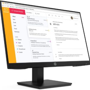 HP P24h G4 FHD (1920 x 1080) Monitor, Display, HDMI and VGA Ports, Anti-Glare,Up to 16.7 Million Colors, Horizontal Viewing Angle 178° (Renewed)