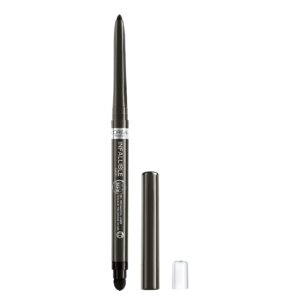 l'oreal paris infallible grip mechanical gel eyeliner pencil, smudge-resistant, waterproof eye makeup with up to 36hr wear, taupe grey, 0.01 oz