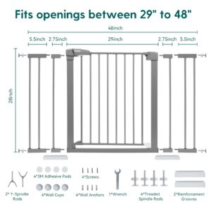 BABELIO 29-51'' Auto Close Extra Wide Baby Gate