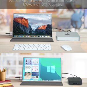 Intehill 4K Portable Monitor for Laptop, MacBook and Mini PC High-end 13.4 inch Small Computer Monitor with Golden Ratio 16:10 and Resolution 3840x2400 U13NA