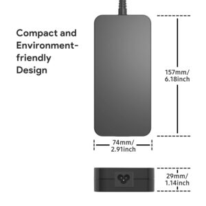 KFD 19V 120W Charger Adapter for Inogen One G1 G2 G3 G4 Oxygen Concentrator BA-303 Power Supply, Intel NUC 14 13 12 11 10,Beelink SER8,ACEMAGIC AD08,Geekom IT13,ASUS Chromebox 5 Mini PC Power Cord