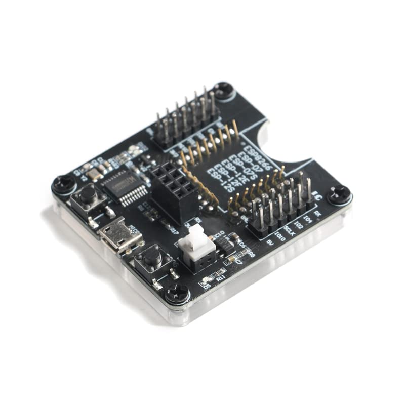 JESSINIE ESP8266 Burner Development Board Test Frame Module Downloader Support for ESP-12F ESP-07S ESP-12E ESP-01S ESP12S ESP-01 Flash Download Tool Test Board Code Burner