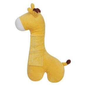 Seat Belt Pillow for Kids, Car Seatbelt Cover Children Rest Sleep Head Support Shoulder Pad Neck Pillow Plush Cartoon Giraffe Cushion