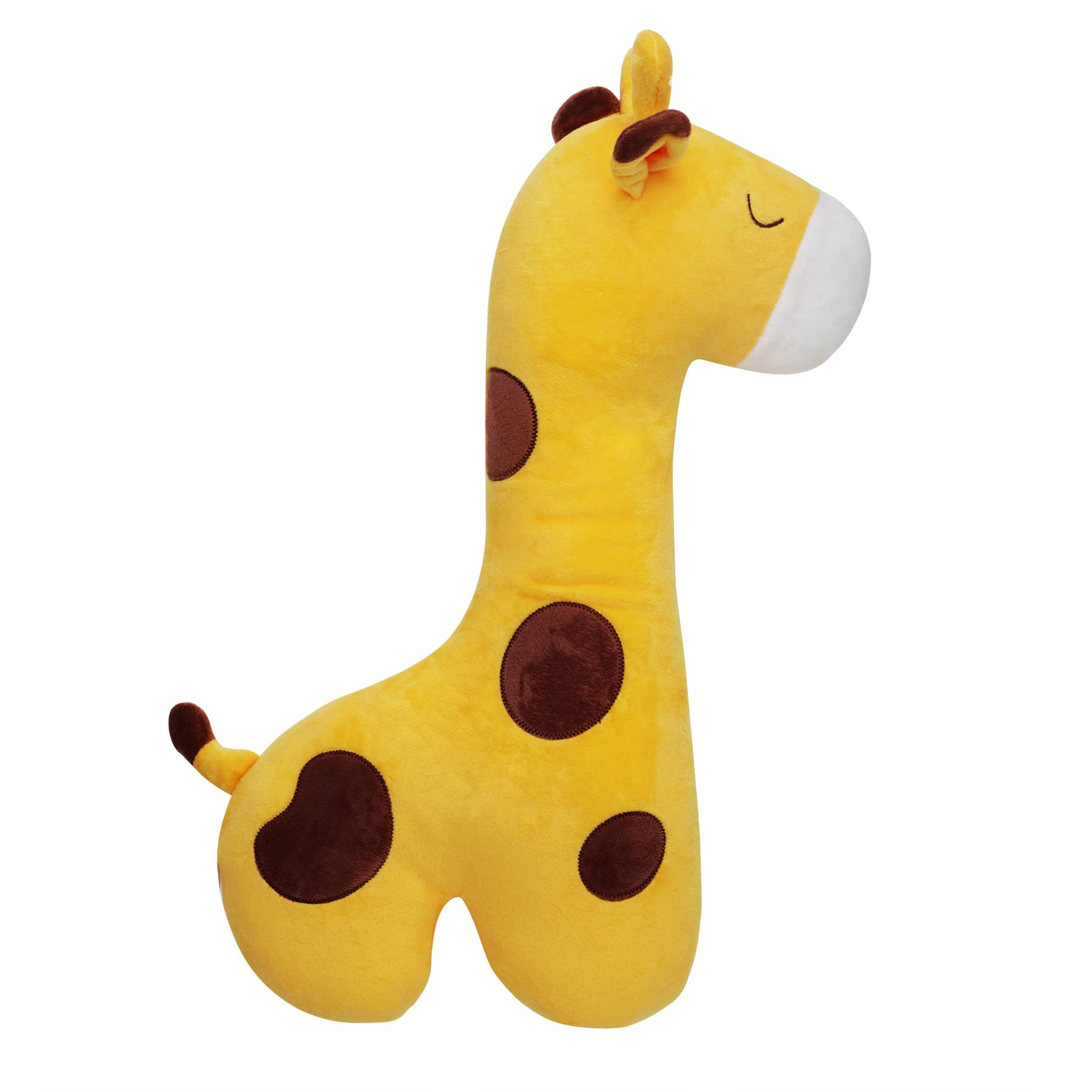 Seat Belt Pillow for Kids, Car Seatbelt Cover Children Rest Sleep Head Support Shoulder Pad Neck Pillow Plush Cartoon Giraffe Cushion