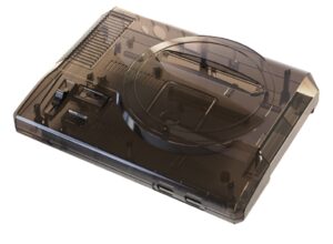 retro game restore 432456 md body replacement shell, clear smoke for mega drive