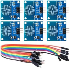 wwzmdib 6pcs ttp223b digital capacitive touch sensor switch module dc 2~5.5v for arduino raspberry pi diy