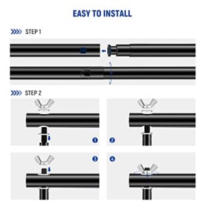 NEEWER 8.5x10ft Adjustable Backdrop Stand Kit, Photography Background Support System with 4 Crossbars, 6 Spring Clamps, 6 Backdrop Clips, 2 Sandbags, and Carrying Bag for Photo Video Party Ceremony