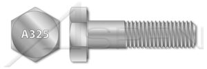 (110 pcs) 1"-8 x 4-1/4", heavy structural hex bolts, astm a325 type 1, steel, hot dip galvanized, made in u.s.a.