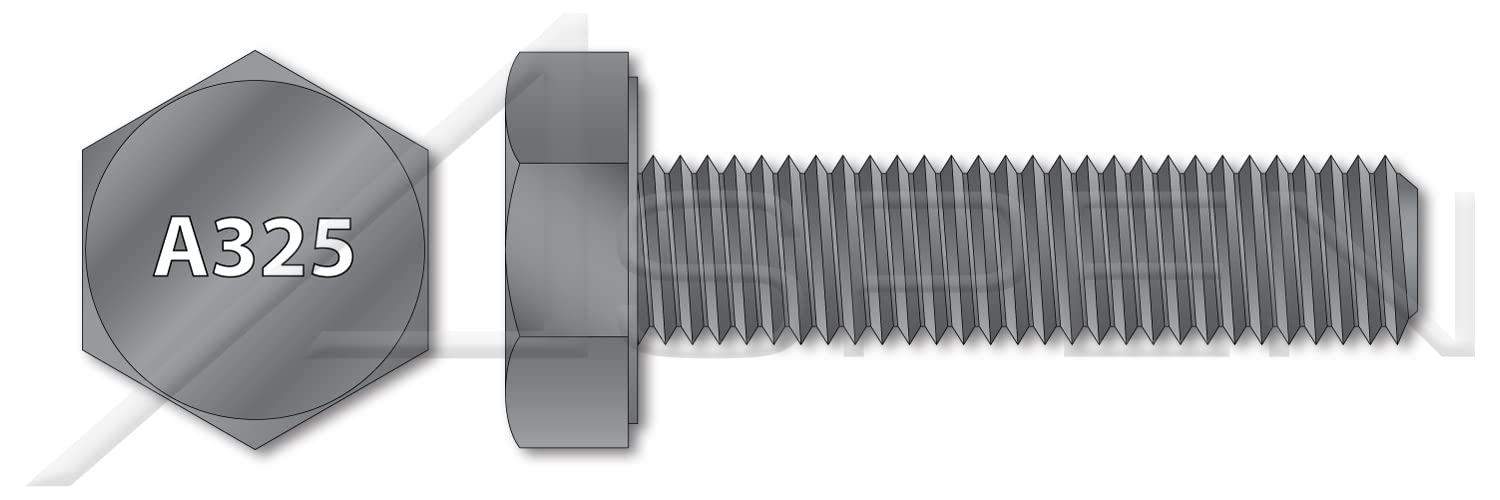 (1800 pcs) 1/2"-13 X 1-1/4", Heavy Structural Hex Bolts, Full Thread, ASTM A325 Type 1, Steel