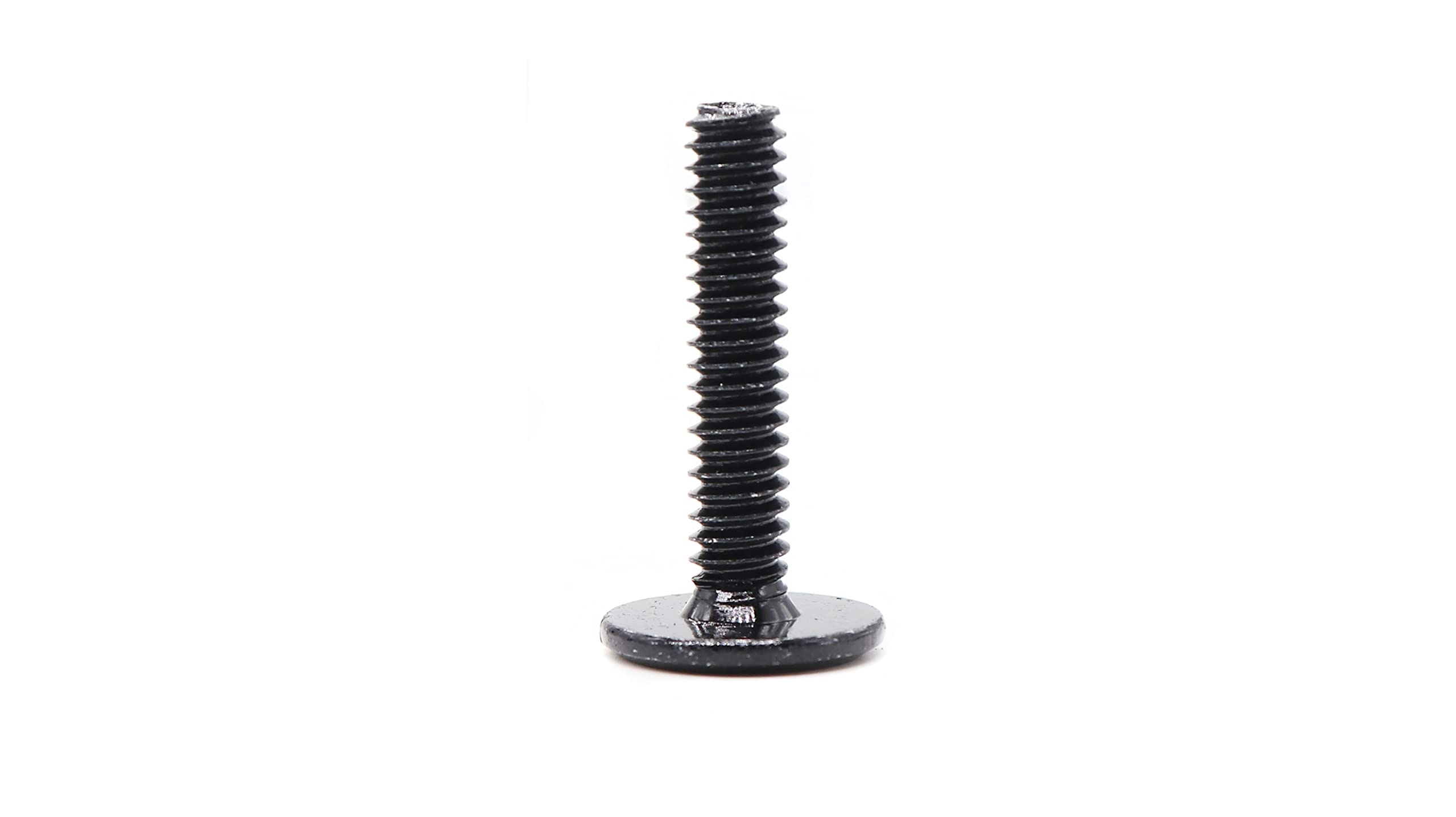 1/4"-20 x 1.18 Inches Joint Connecting Bolts Screws, Black, Full Thread, 12 Pack