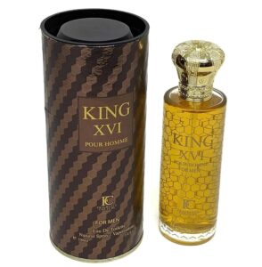 king xvi pour homme eau de toilette, natural spray for men 3.4 fl.oz. / 100 ml