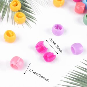 Lusofie 300Pcs Mini Claw Clips Hair,Rainbow Small Hair Clip Colorful Bead Hair Pins Tiny Plastic Clips Hair Accessories for Women Girls Kids(Random Color)