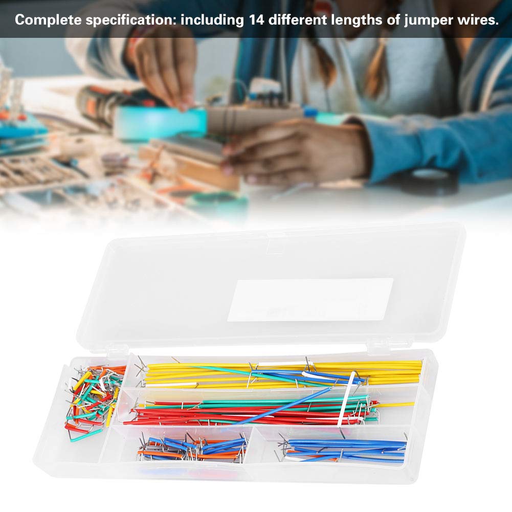 Breadboard Jumper Wires 140 Pcs Breadboard Jumper Wire Kit 14 Lengths Assorted Jumper Wires with Storage Box