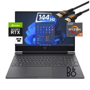 hp victus 15.6" 144hz 1080p gaming laptop - amd ryzen 7 5800h geforce rtx 3050 ti windows 11 w/hdmi (victus 32gb ram | 2tb pcie ssd)