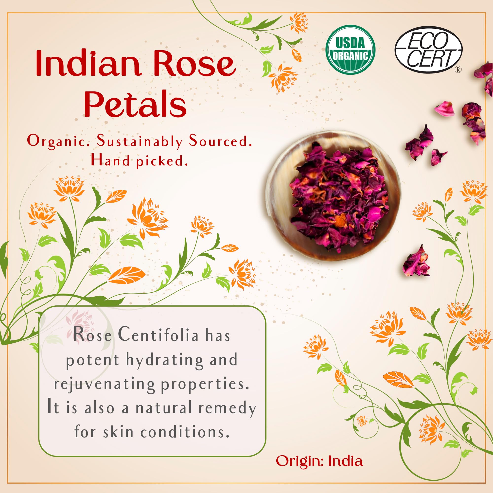 SAFA Rosé Oil - Organic Oil for Face, Body, Hair, Nails & Aromatherapy | Bulgarian Rose Essential Oil & Organic Floating Rose Petals | Moisturizer for Women & Men - 4 Fl Oz (1)