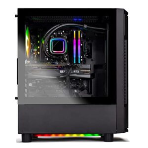 Skytech Gaming Shadow Gaming PC Desktop – AMD Ryzen 5 7600X 4.7 GHz, RTX 3060, 1TB NVME SSD, 32G DDR5 RGB, 600W Gold PSU, 240mm AIO, AC Wi-Fi, Windows 11 Home 64-bit