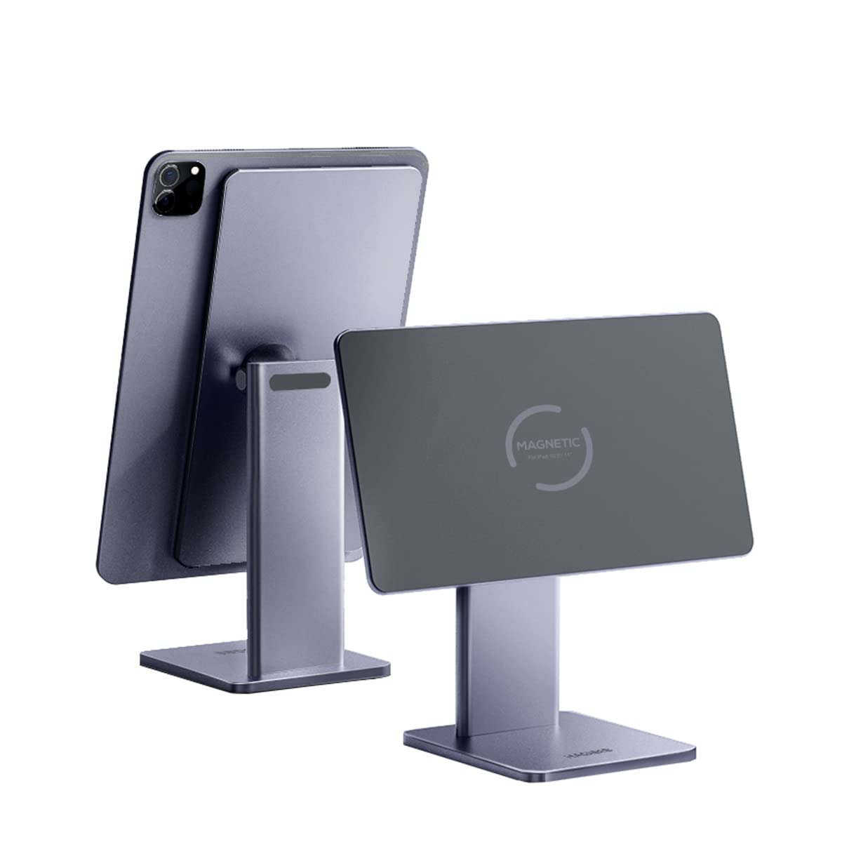 Hagibis Foldable Magnetic iPad Stand, Adjustable Rotatable Floating iPad Pro Stand Holder for Apple iPad Pro 11 Inch 1st/2nd/3rd/4th Gen and iPad Air 10.9” 4th/5th (11”)