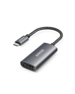 anker usb c to displayport (8k@60hz or 4k@144hz), 518 usb c adapter (8k displayport), usb c to dp 1.4, for macbook pro, macbook air, ipad pro, pixelbook, xps, and more