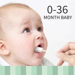 Baby Oral Cleaner Tongue Cleaner Newborn Tongue Cleaner 0-3 Months Baby Tongue Cleaner Baby Tongue Brush Infant Mouth Cleaner 102Pcs+1 Finger Toothbrush with Cases