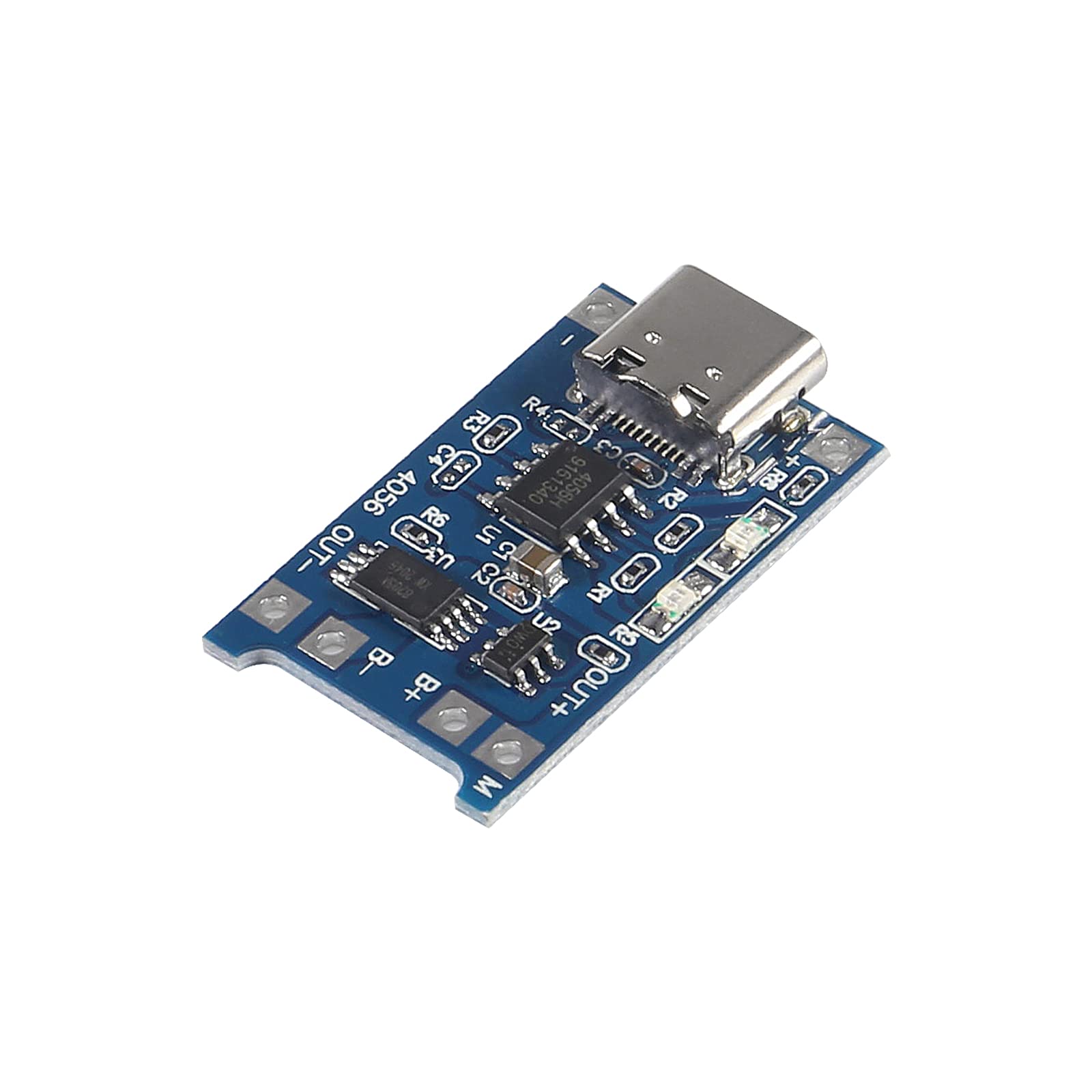 AEDIKO 20pcs TP4056 Type-C USB 5V 1A 18650 Lithium Battery Charger Module Li-ion Charging Board TC4056A with Dual Protection Function