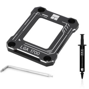 thermalright intel 13/14th generation lga1700 anti-bending buckle,curved pressure plate,cpu fixing buckle,cpu stress bending correction fixer, fully fitted and fixed without trace installation (black)