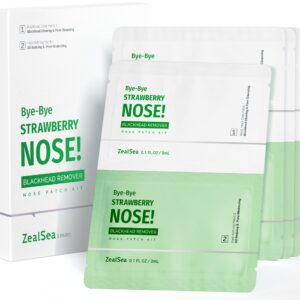 ZealSea New Blackhead Strips kit, Nose for Remover,Deep Cleaning Pore by Gently dissolve and export blackheads reject physical Tearing pore enlargement