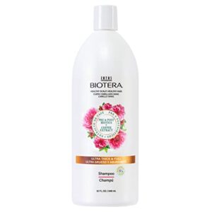 biotera ultra thick & full volumizing shampoo | increases volume to fine, limp hair | microbiome friendly | vegan & cruelty free | paraben free | color-safe | 32 fl oz