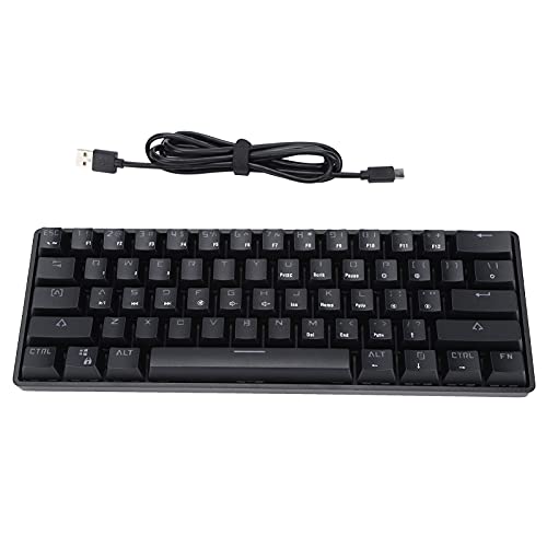 Goshyda Gaming Keyboard,Portable Keypads Wireless Wired Dual Connection Mode Keyboard with Smart Power Saving & Two Color Injection Molding Technology,for PC