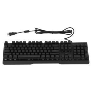 Mechanical Keyboard, Portable 104 Keys Wired Full‑Speed USB2.0 Port Gaming Keyboard with Double Injection Molding,for Computer Notebook