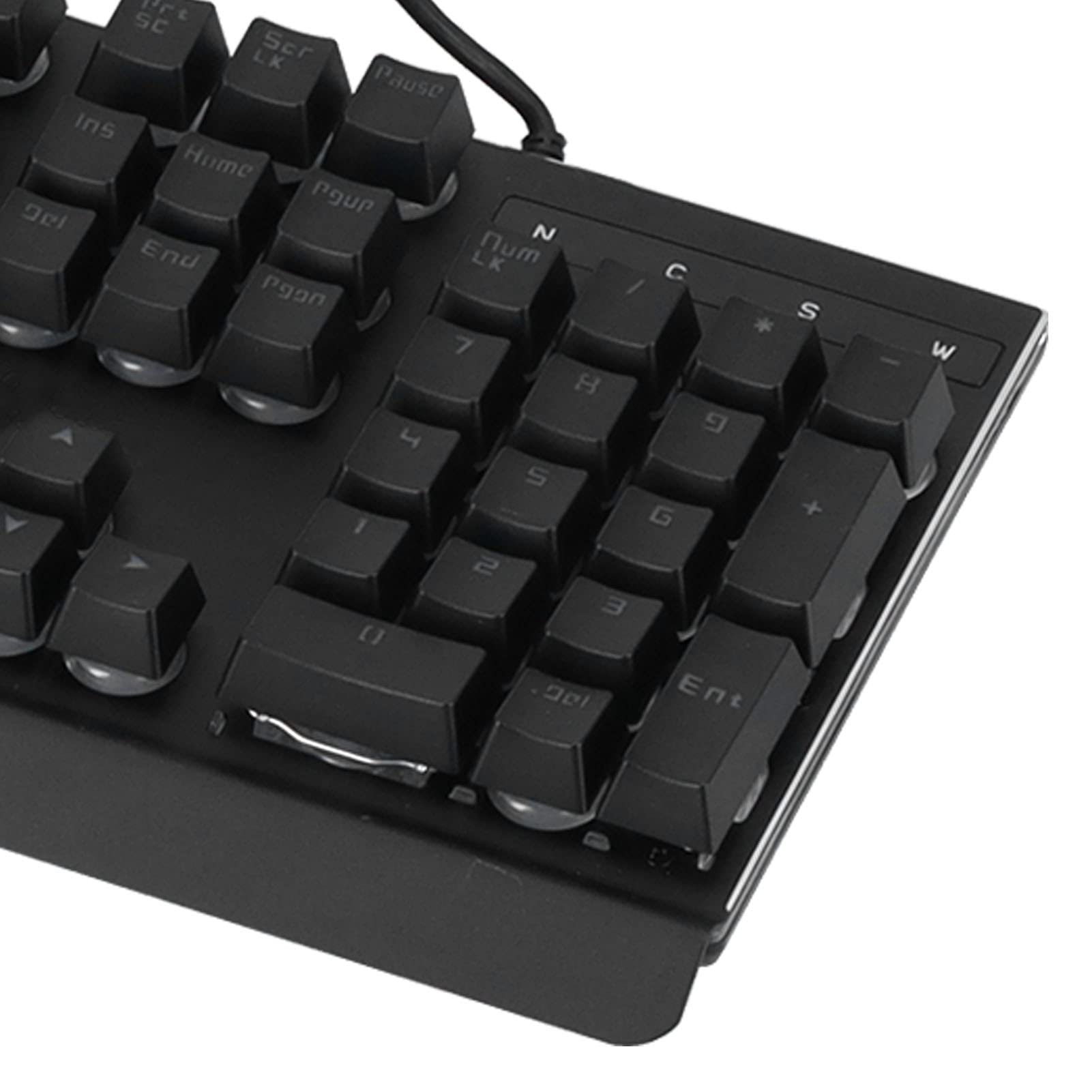 Mechanical Keyboard, Portable 104 Keys Wired Full‑Speed USB2.0 Port Gaming Keyboard with Double Injection Molding,for Computer Notebook